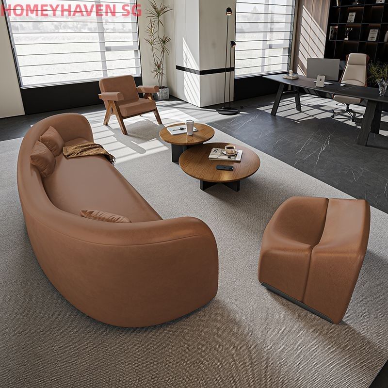 Office sofa reception meeting business reception sofa rest area sofa ...