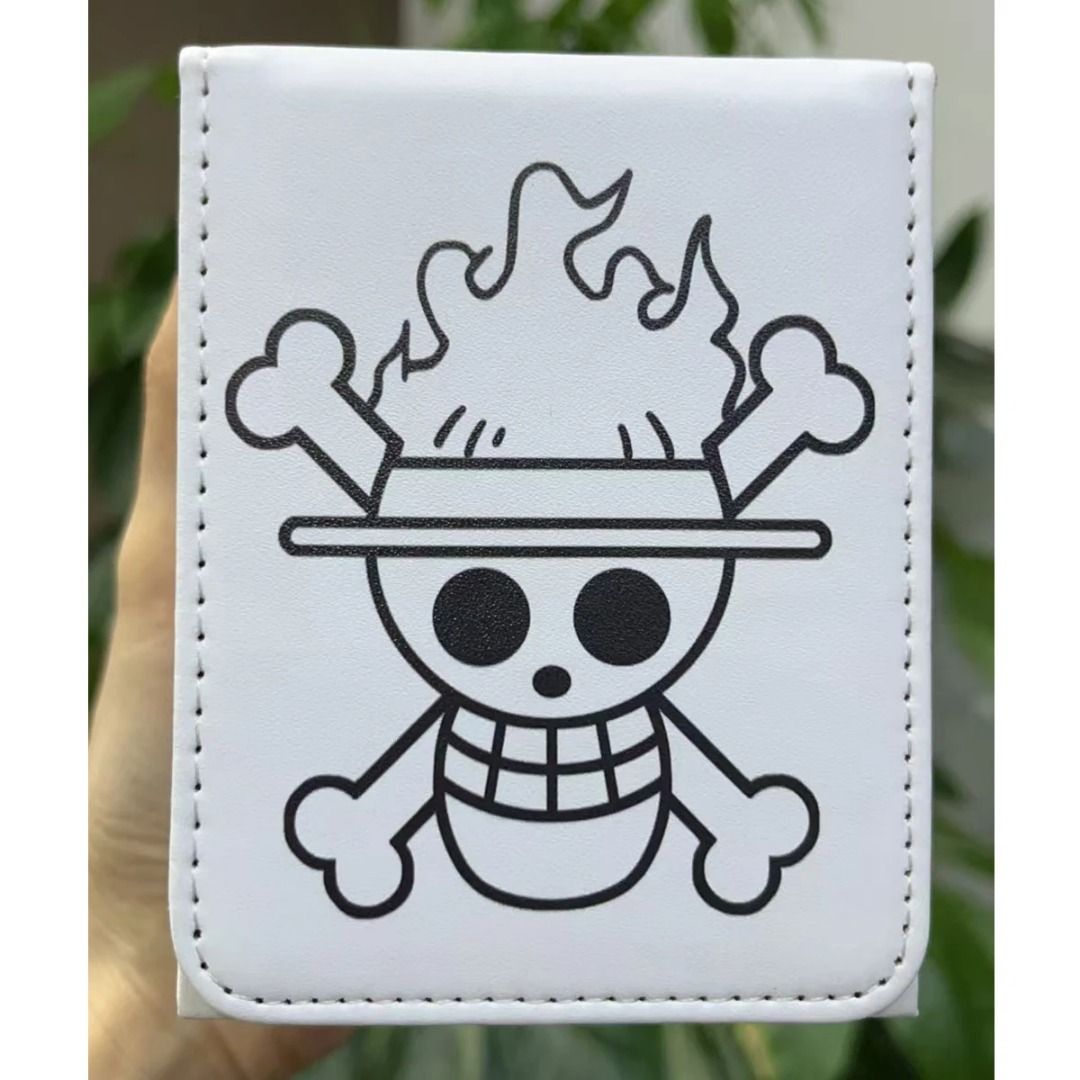 One Piece Nika Luffy Card Storage Box High-End Leather Magnetic Card ...