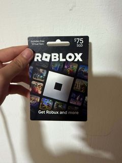New & unscratched Roblox Gift Card - $75 SGD - deal in-person, Video ...