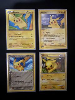 4x Pikachu Batik Pokemon Cards - Indonesia Journey, Hobbies & Toys ...