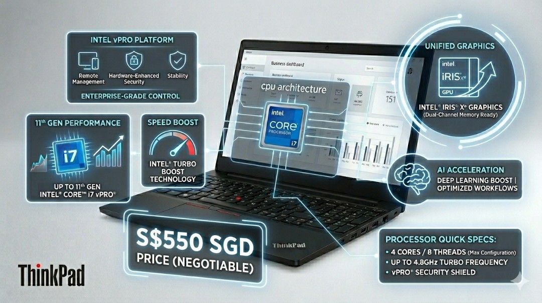 ThinkPad Laptop - Intel Core i7 11th Gen vPro, Computers & Tech ...