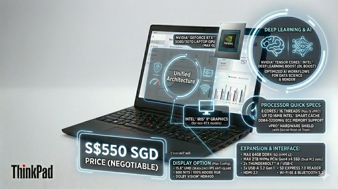 ThinkPad Laptop - Intel Core i7 11th Gen vPro, Computers & Tech ...