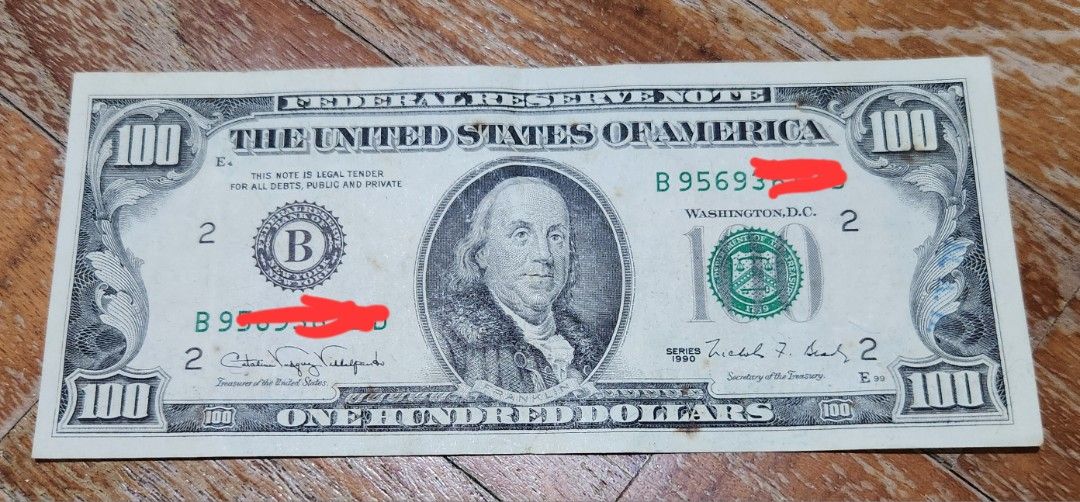 100 Dollar Bill - Federal Reserve Note, Hobbies & Toys, Memorabilia ...