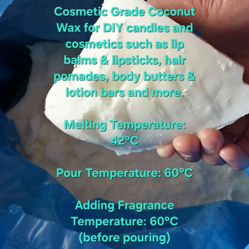 1kg Cosmetic Grade Coconut Wax Usage: Candles and Cosmetics Melting ...