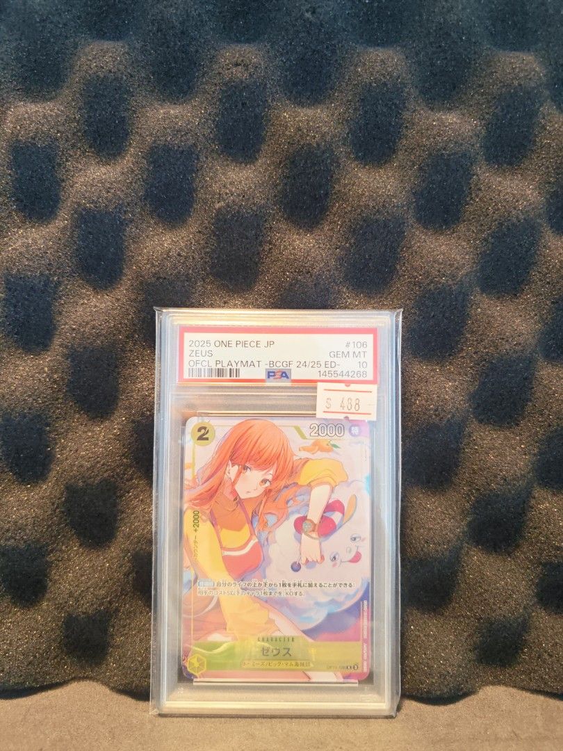2019 One Piece JP Zeus Playmat PSA 10 Card, Hobbies & Toys, Toys ...