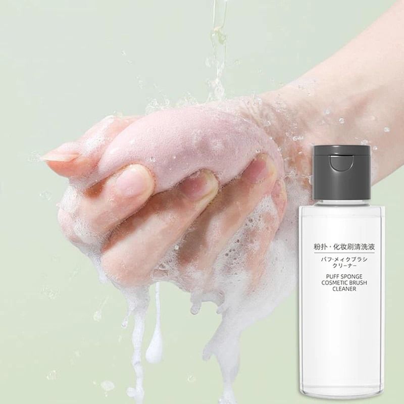 50ML Makeup Tool Cleaning Solution for Makeup Puff Brush Makeup Egg ...