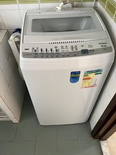 Hitachi 窄 日式洗衣機 高水位, 家庭電器, 洗衣機及乾衣機 - Carousell