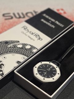 (On Hand!) Swatch x AP Royal Pop Ocho Negro, Luxury, Watches on Carousell