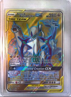 2019 Pokemon Sun & Moon Arceus Dialga Palkia GX PSA 10, Hobbies & Toys ...