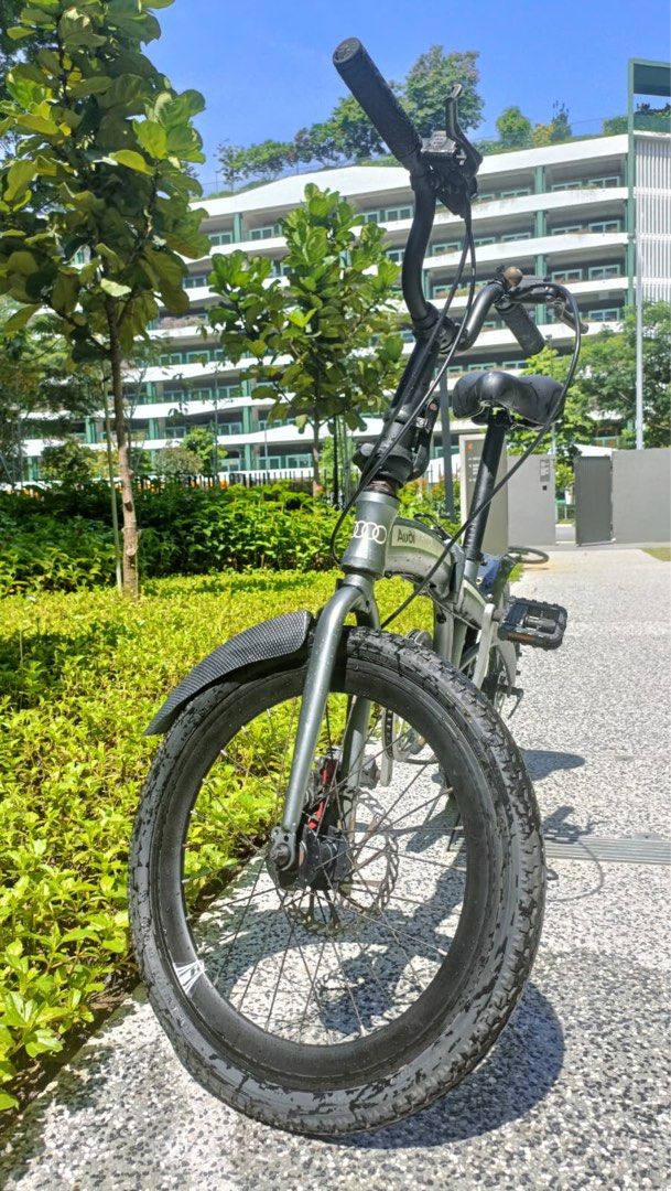 Audi Folding Bicycle With Hydraulic Disc Brakes, Sports Equipment ...