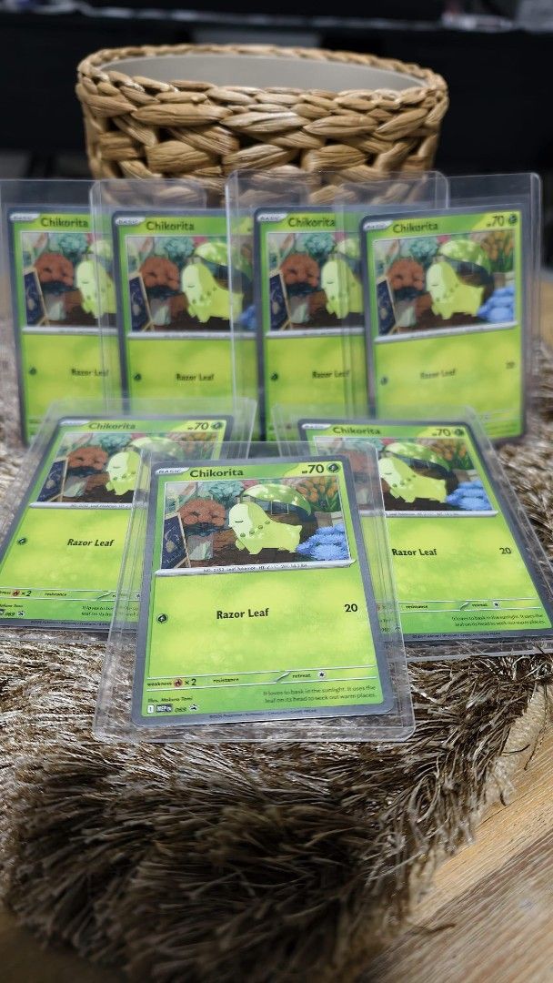 Chikorita Pokemon Card - Multiple Available, Hobbies & Toys, Toys ...