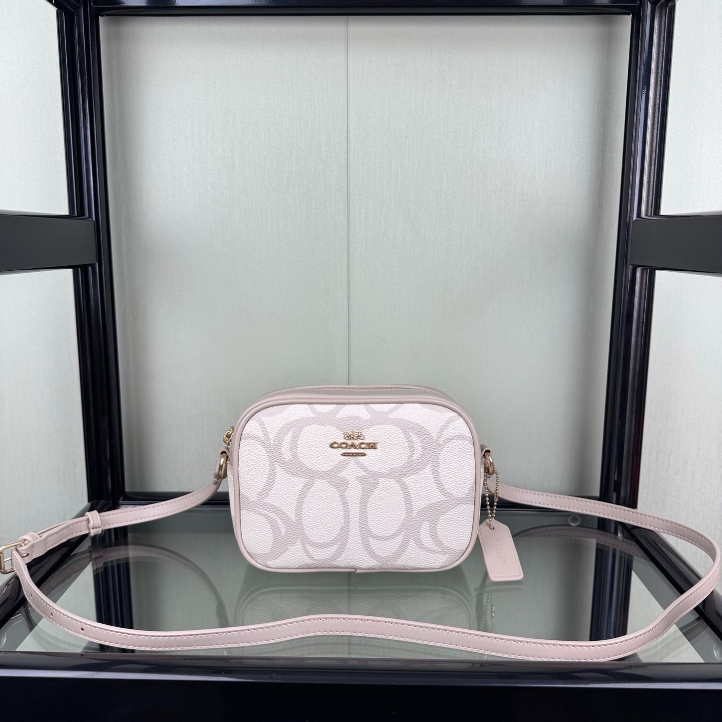 Coach CBL94 Camera Bag (Chalk/Blush Monogram) – Brand New, Luxury, Bags ...