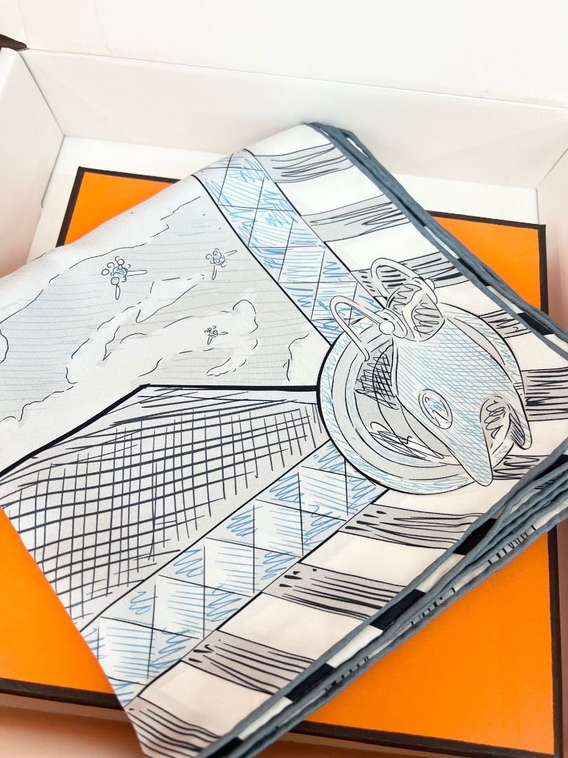Hermès "Les Ateliers de la Mode" Silk Scarf, Women's Fashion, Watches ...
