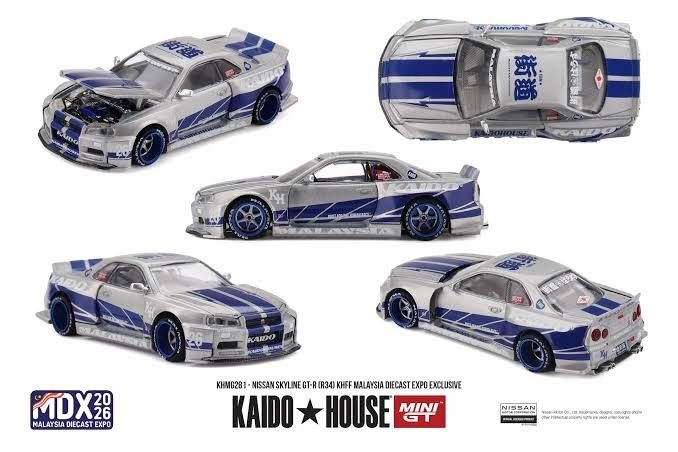 Kaido House Mini GT Nissan Skyline GT-R R34 Malaysia Expo Exclusive ...