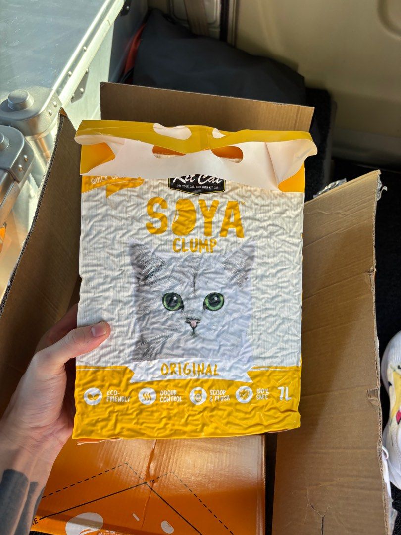 Kit Cat Soya Clump Original Cat Litter 7L, Pet Supplies, Homes & Other ...