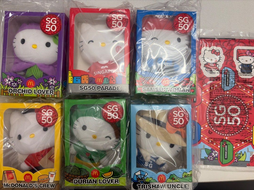 McDonald's SG50 Hello Kitty Plush Toys Collection, Hobbies & Toys, Toys ...