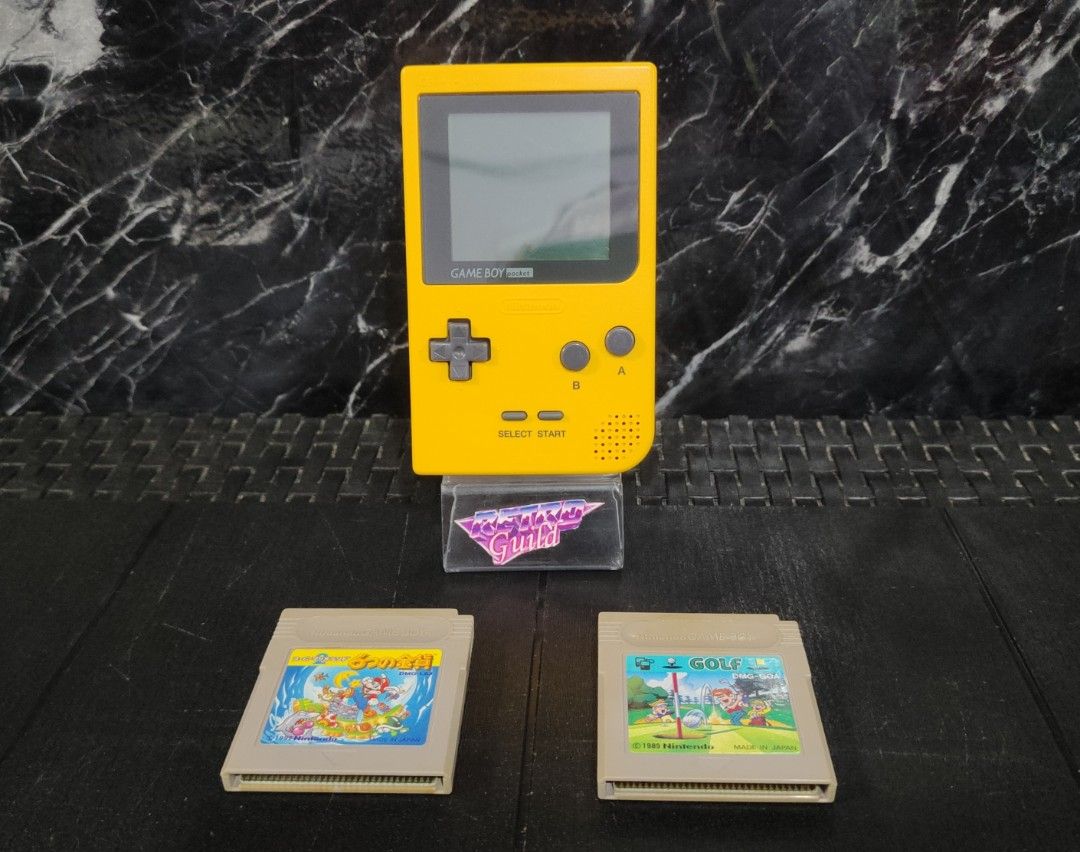 NINTENDO GAME BOY POCKET YELLOW | M0DDED – CLASSIC BACKLIT LCD | FREE 2 ...
