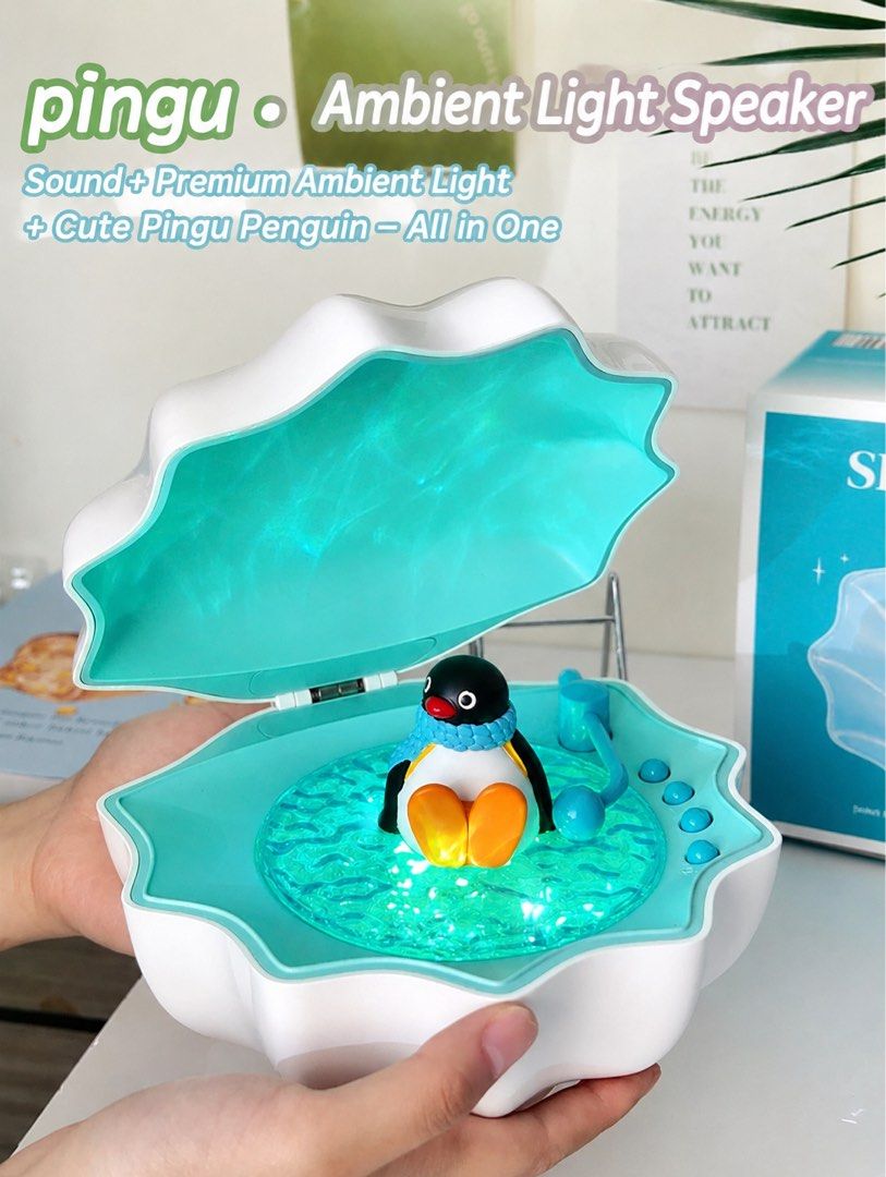 Pingu Shell Ambient Light Bluetooth Speaker, Hobbies & Toys, Toys ...
