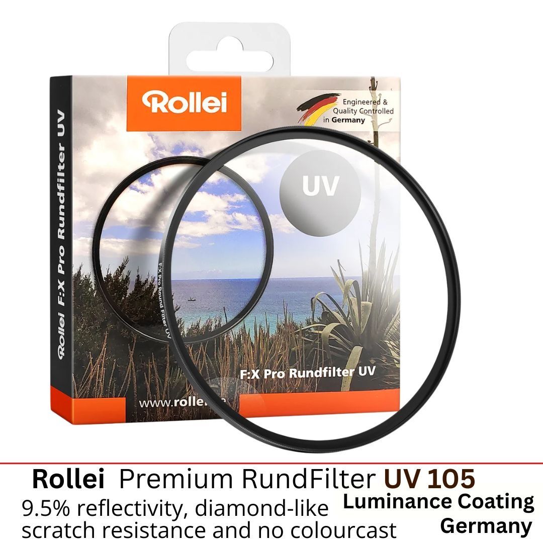 Rollei UV-105mm Premium Round Lens Protective Filter, Photography ...