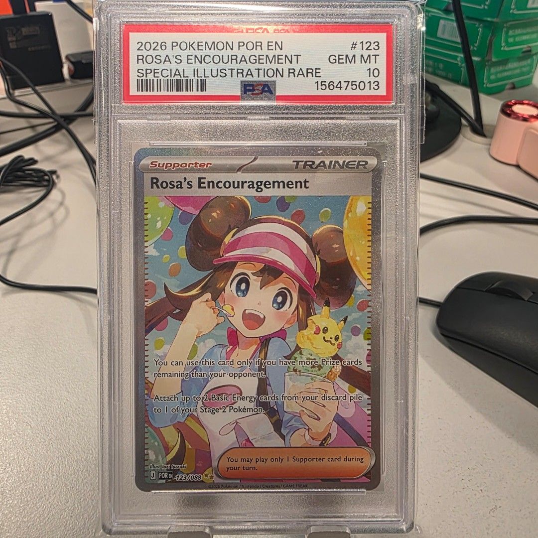 Rosa's Encouragement 123/088 PSA 10, Hobbies & Toys, Toys & Games on ...
