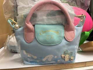 日本 SANRIO PATTY & JIMMY 米白色帆布 手挽袋, 女裝, 手袋及銀包, Tote Bags - Carousell