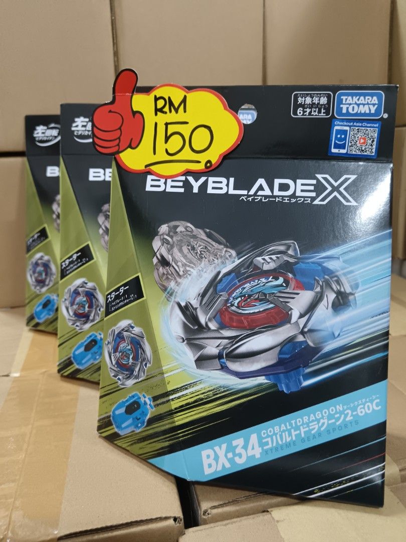 Takara Tomy Beyblade X BX-34 Cobalt Dragon, Hobbies & Toys, Toys ...