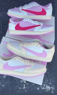 Travis Scott Jordan 1 low Velvet Brown, Men's Fashion, Footwear ...