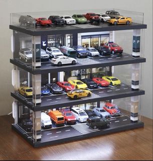 1/64 Scale Diecast Car Display Garage with 4 Levels, Hobbies & Toys ...