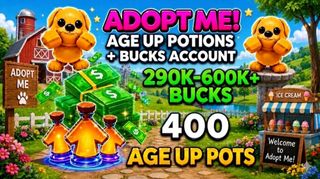 adopt me selling bucks and age potion accounts, Video Gaming, Gaming ...