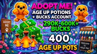 adopt me selling bucks and age potion accounts, Video Gaming, Gaming ...