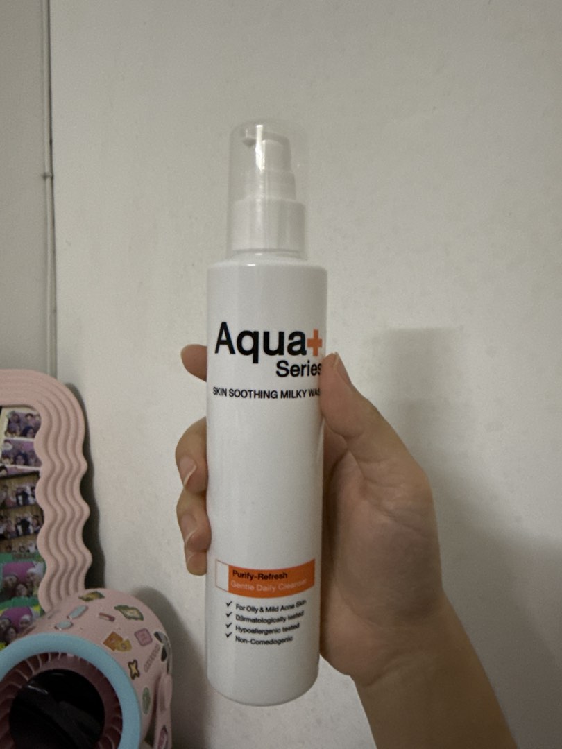 Aqua+ Series Skin Soothing Milky Wash Gentle Daily Cleanser, Beauty ...