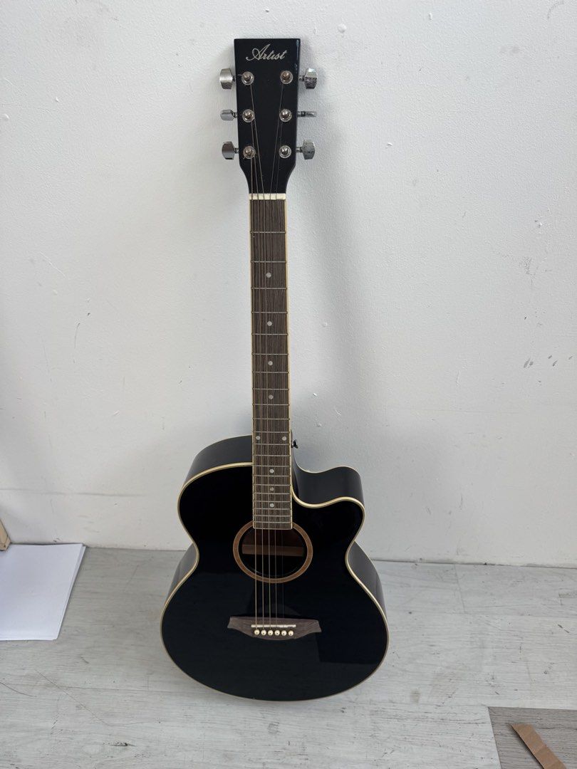Artist LSP5BK Acoustic Guitar Black, Hobbies & Toys, Musical ...