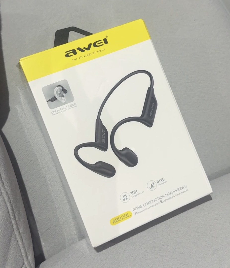 Awei Sport Bone Conduction Earphone Wireless Open Ear Earphone ...