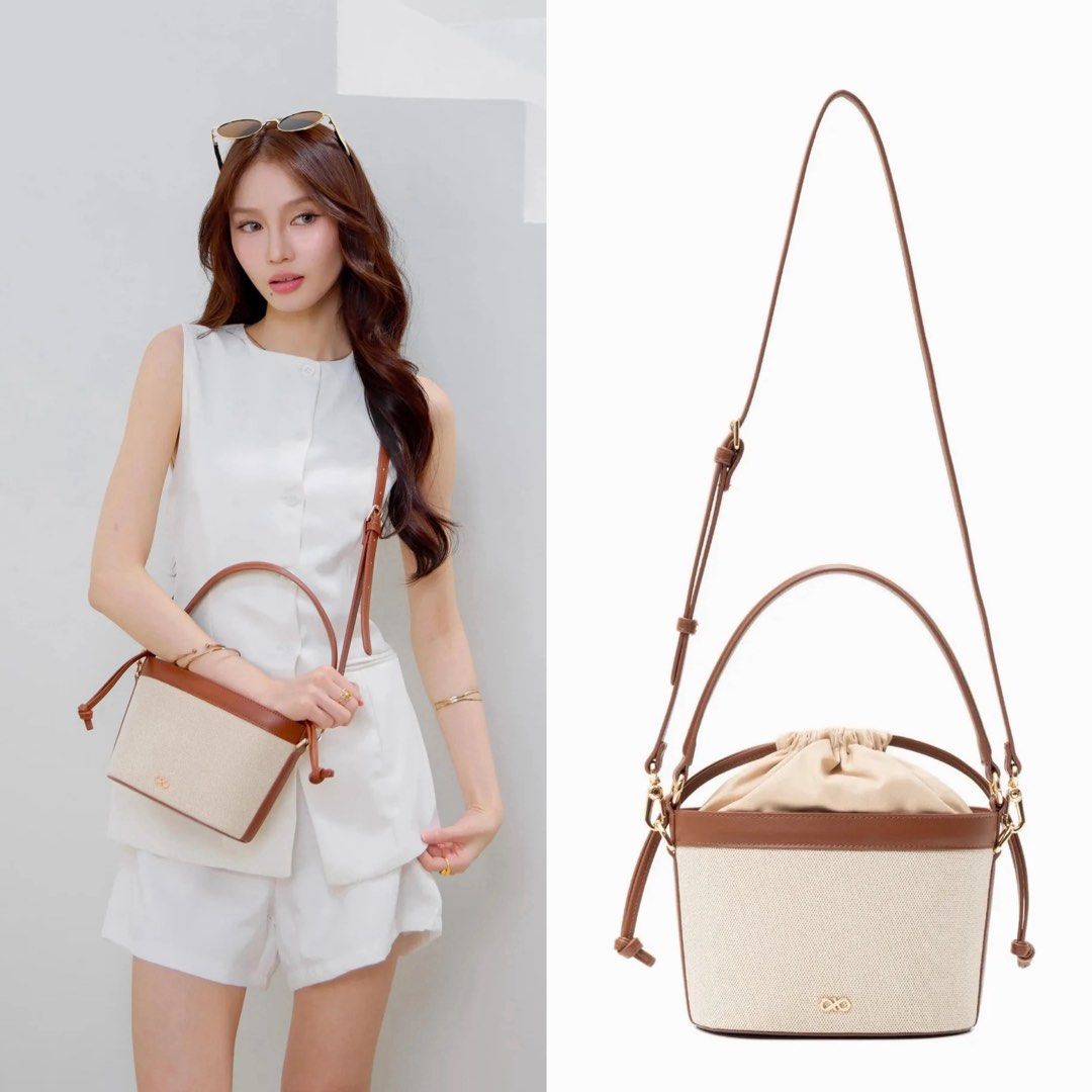 BNWOT The Sophia Label Cally Bucket Bag, Women's Fashion, Bags ...
