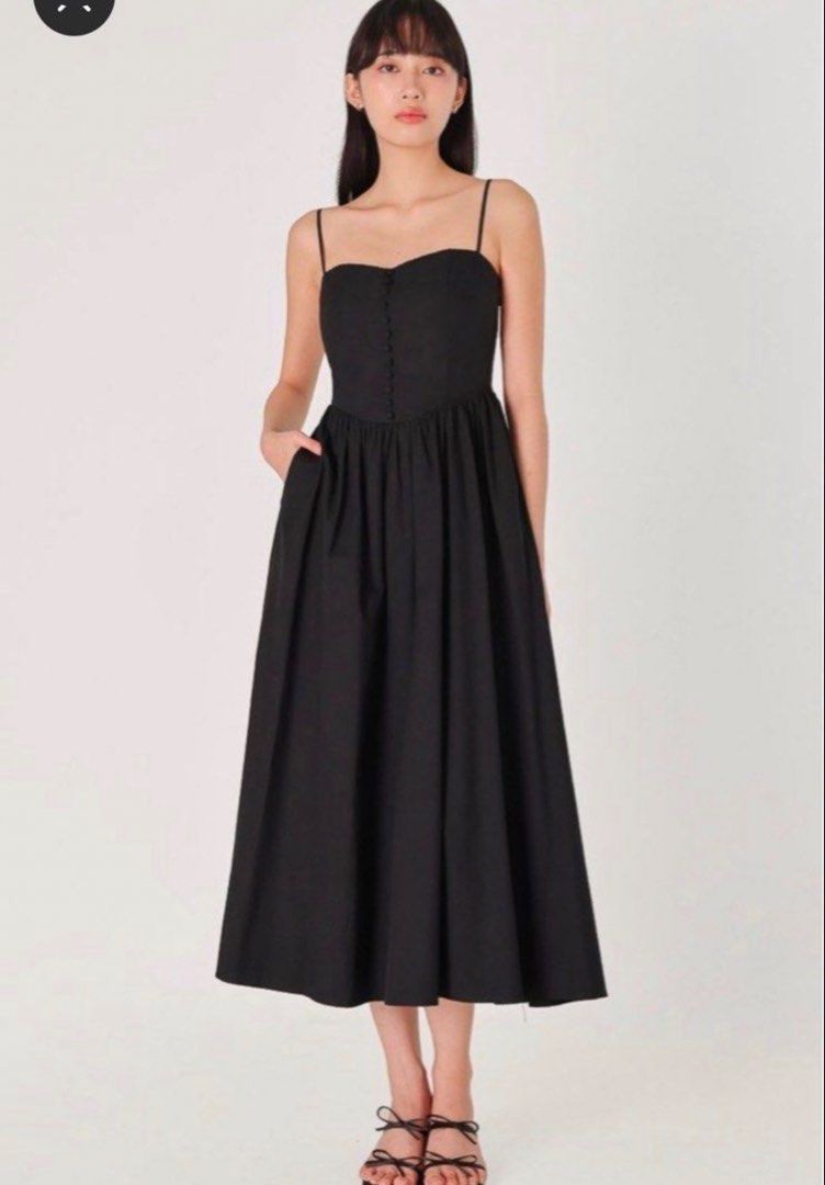 BNWT LOVET ZOELLA PADDED SWEETHEART CORSET MIDAXI DRESS (BLACK), Women ...