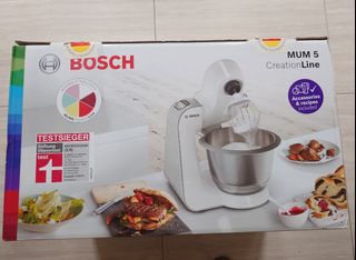 BOSCH MUM 5 CreationLine 廚師機, 家庭電器, 廚房電器, 打蛋器及廚師機 - Carousell
