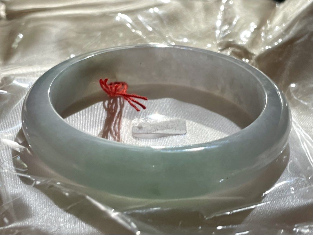 Certified Natural Jadeite Bangle (A货) 64.21g, Women's Fashion, Jewelry ...