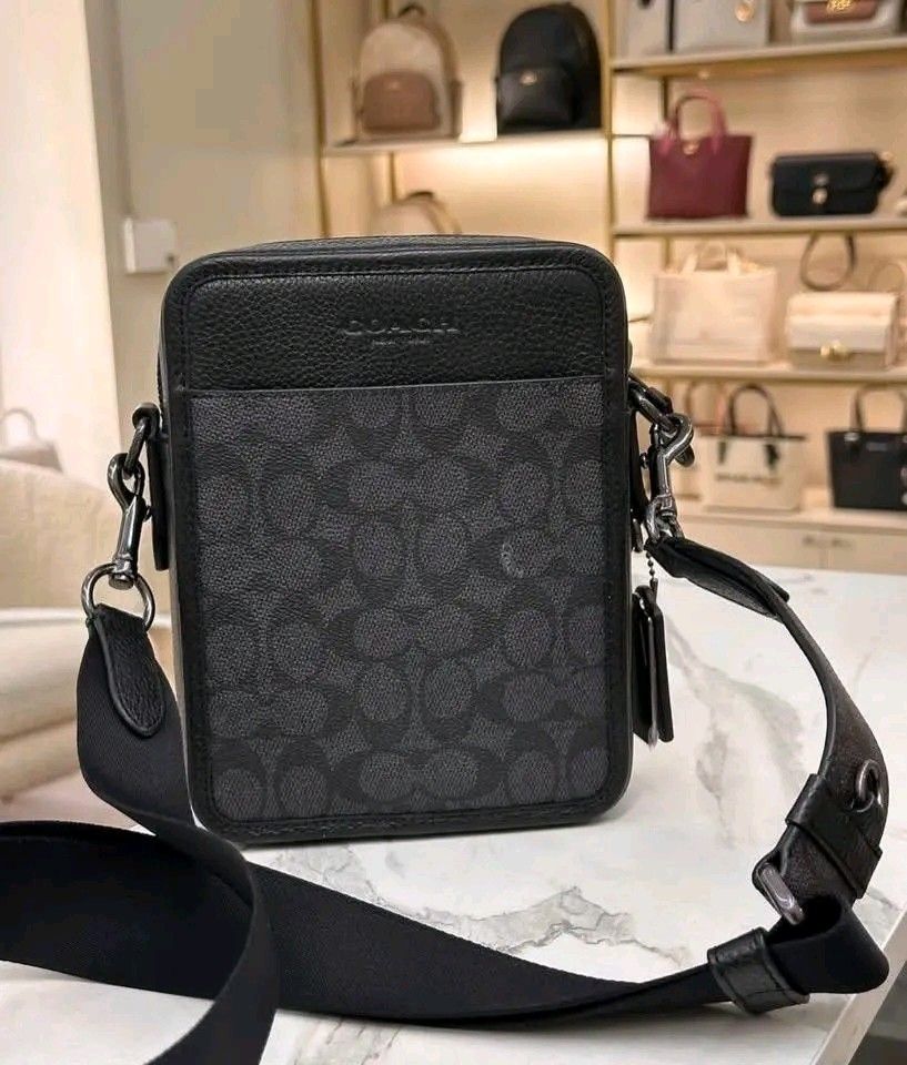 Coach Sullivan Crossbody in Signature Canvas, Men's Fashion, Bags ...