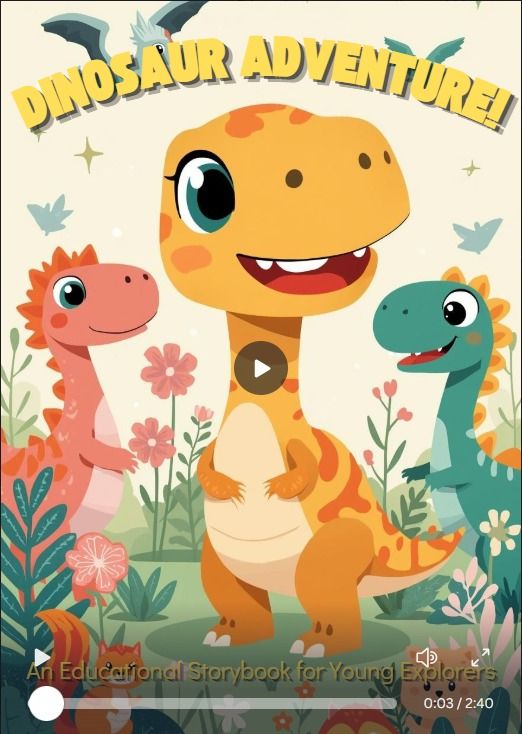 Dinosaur Adventure! Ricky the Raptor Educational Storybook for Young ...