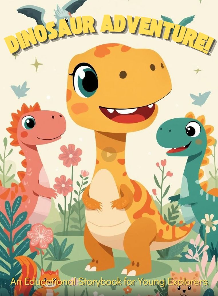 Dinosaur Adventure! Ricky the Raptor Educational Storybook for Young ...