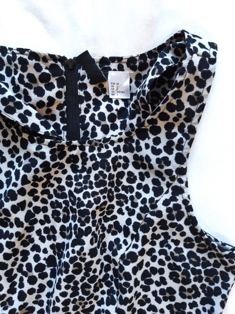 H&M Leopard Print Skater Dress [XS], Women's Fashion, Dresses & Sets ...