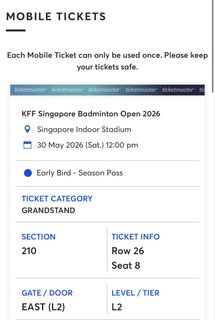 Finals - KFF Singapore Badminton Open 2026 Finals, Tickets & Vouchers ...