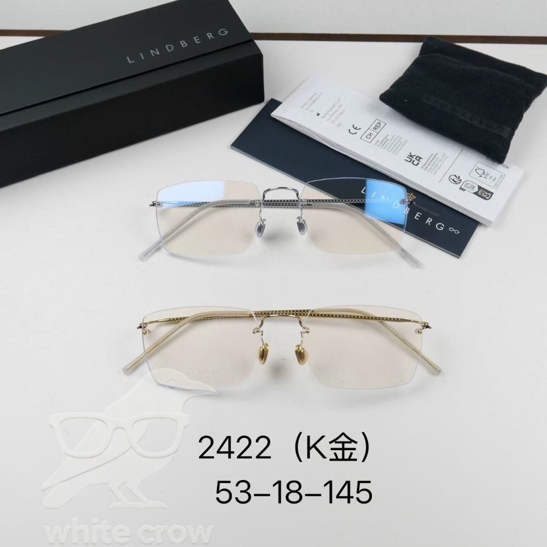 LINDBERG MODEL : 2422 SIZE : 53-18-145 EYEGLASSES OPTICAL GLASSES ...