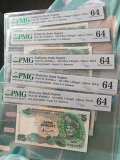 Malaysia 10 Ringgit Banknote ND (1989) PMG Graded, Hobbies & Toys ...