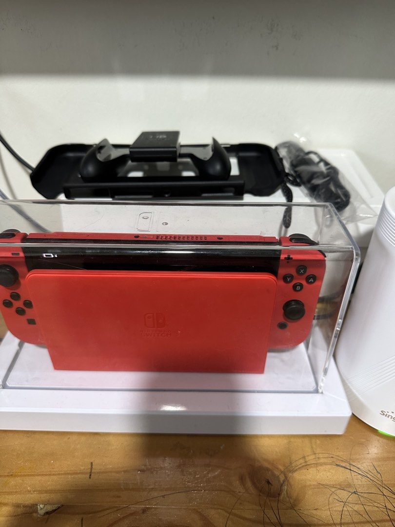 Nintendo Switch OLED Red Mario Edition, Video Gaming, Video Games ...