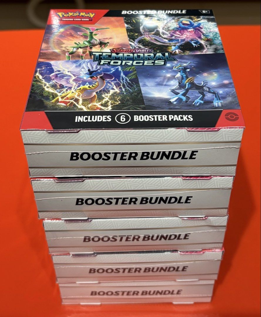 Pokemon Scarlet & Violet Temporal Forces Booster Bundle (6 Packs ...