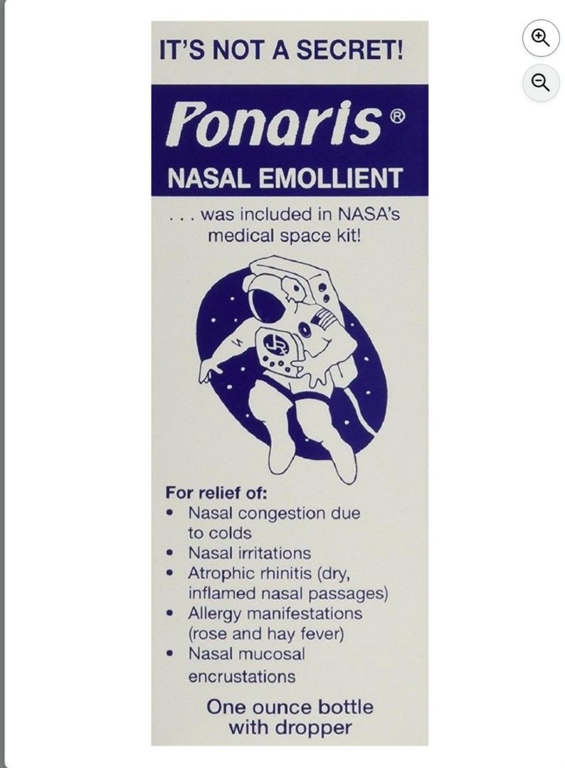Ponaris Nasal Emollient 1 ounce, Health & Nutrition, Medical Supplies ...