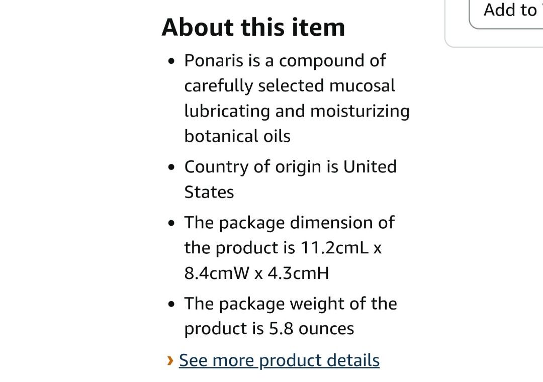 Ponaris Nasal Emollient 1 ounce, Health & Nutrition, Medical Supplies ...