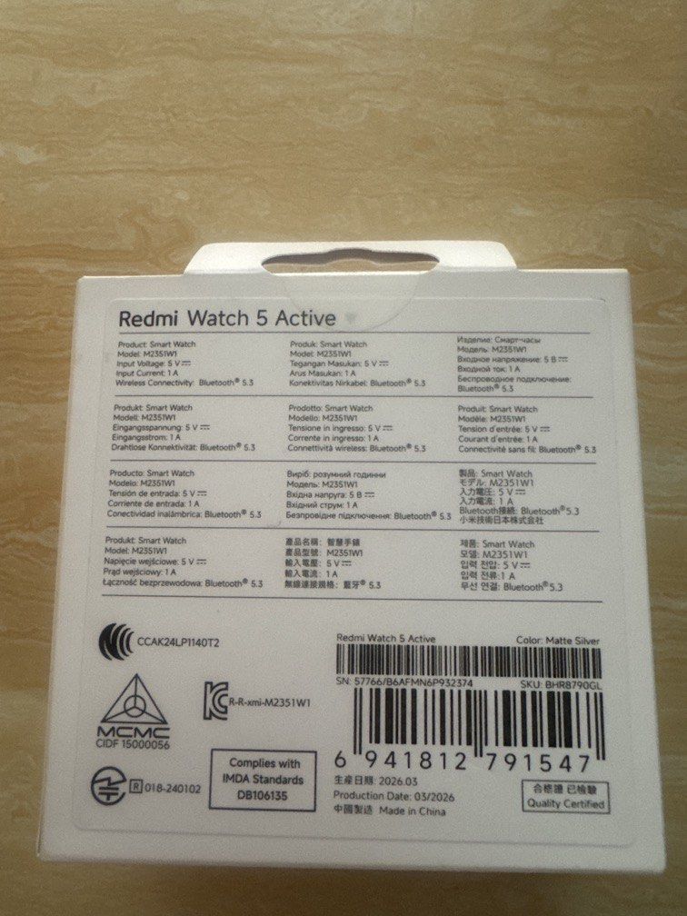 Redmi Watch 5 Active, Telepon Seluler & Tablet, Lainnya di Carousell