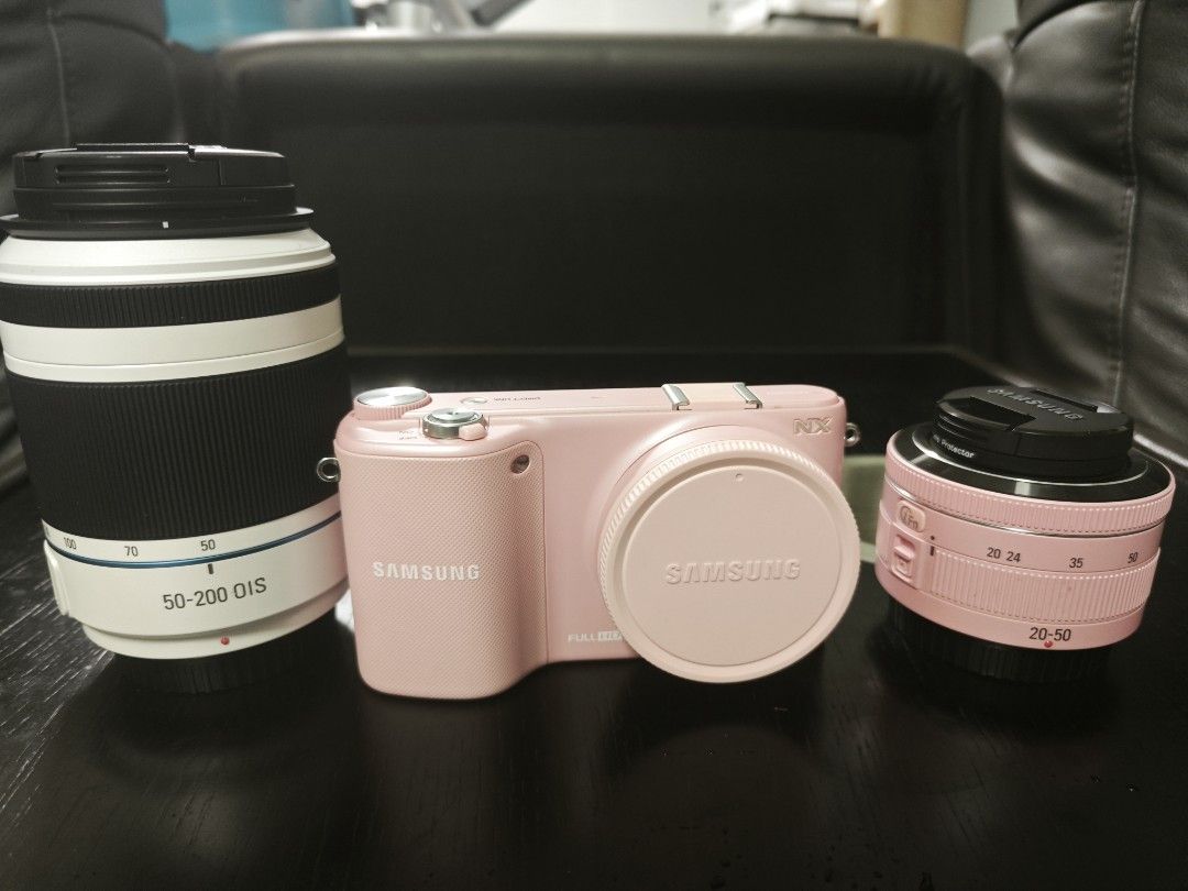 Samsung NX2000 Pink Digital Camera, Photography, Cameras on Carousell